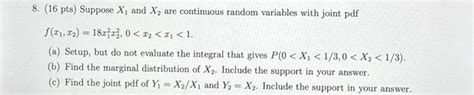 solved 8 16 pts suppose x₁ and x₂ are continuous random