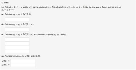 solved let f t y 1 1t 2 y and let y t be the solution