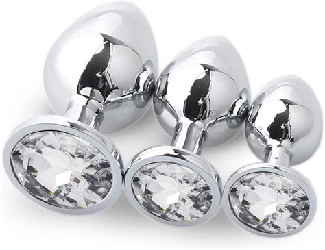 3x Anal Plugmetall Analplugsex Spielzeug Für Männer Frauen Paarebuttplug Anal Mit Kristall