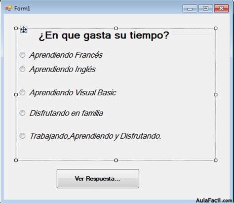 CheckBox Y Radio Button Visual Basic Paso A Paso