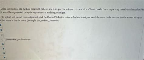 Solved Using The Example Of A Medical Clinic With Patients Chegg
