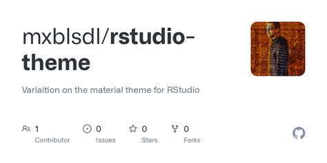 GitHub Mxblsdl Rstudio Theme Variaition On The Material Theme For