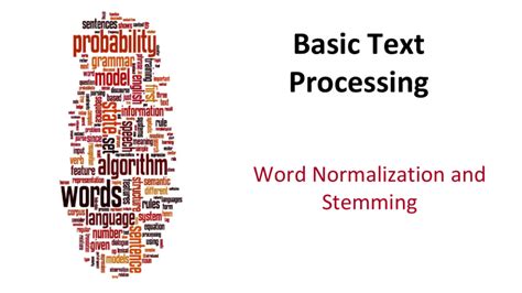 Word Normalization And Stemming