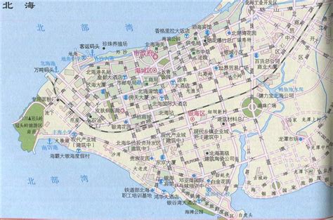 北海城区旅游地图 广西旅游地图库 地图窝