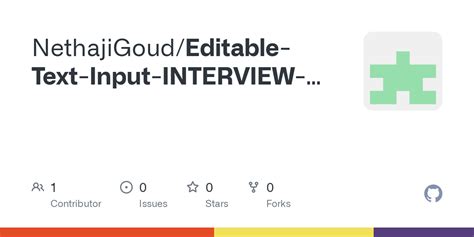 GitHub NethajiGoud Editable Text Input INTERVIEW MOCK TEST 1A React Js