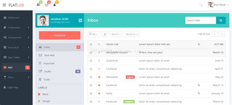 一套漂亮实用的bootstrap 3 2 0后台管理系统模板flatlab admin 代码 最代码