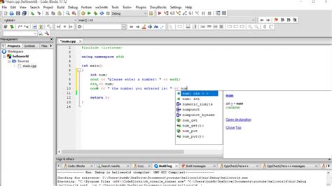 c tutorial basic input and output using c youtube
