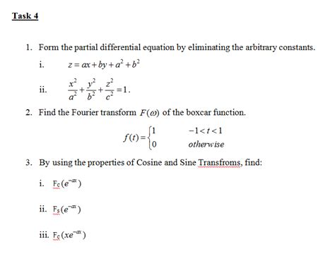 solved form the partial differential equation by eliminating