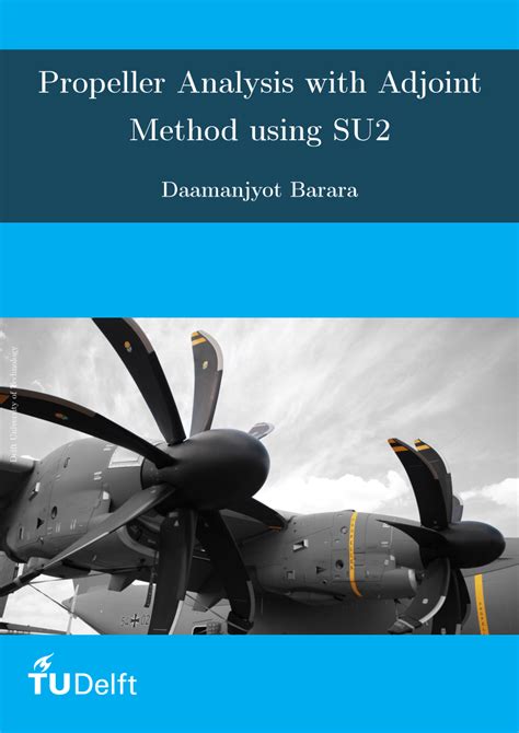 pdf propeller analysis with adjoint method using su2