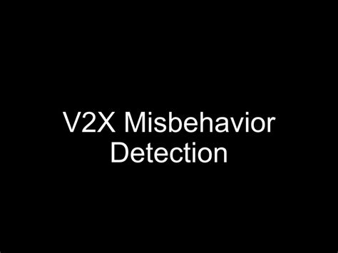 pdf v2x misbehavior detection