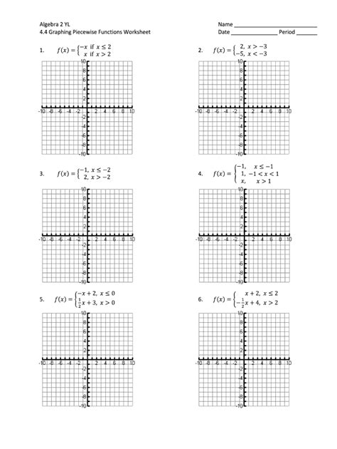 Piecewise Function Worksheet Fill Out Sign Online DocHub