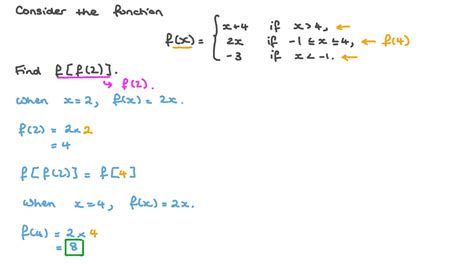 question video evaluating a an evaluation of a point of a piecewise function nagwa