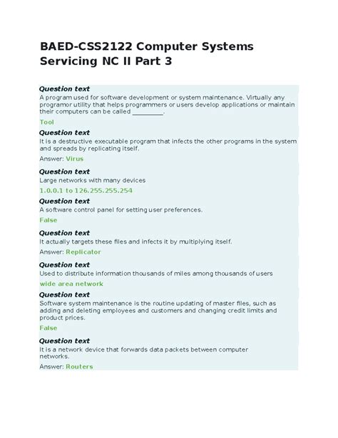 computer systems servicing nc ii part 3 baed css2122 computer systems servicing nc ii part 3