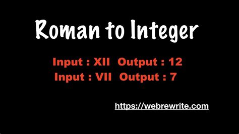 Roman To Integer LeetCode Java Convert Roman Numeral To Integer Value