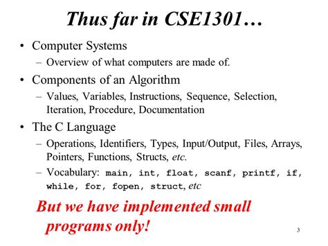 1 cse1301 computer programming lecture 24 software engineering ppt download