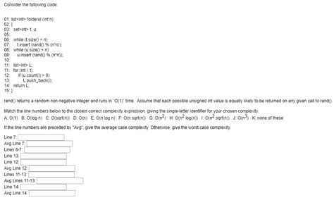 solved consider the following code 01 list