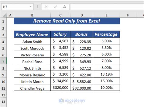 How To Remove Read Only From Excel 7 Easiest Ways ExcelDemy