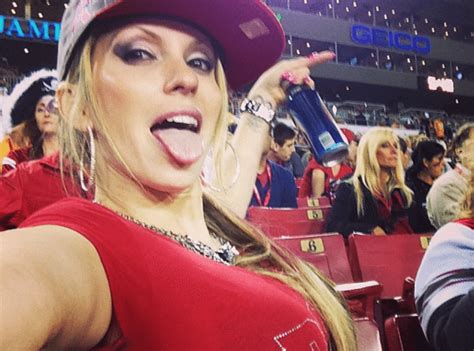 Courtney Cummz In Her New England Patriots Corset