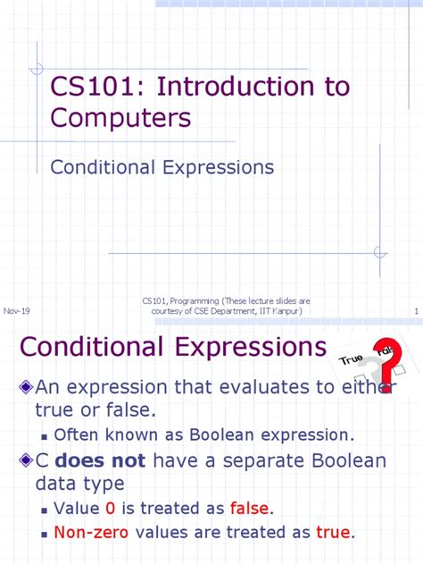 cs101 introduction to computers conditional expressions pdf boolean data type workweek