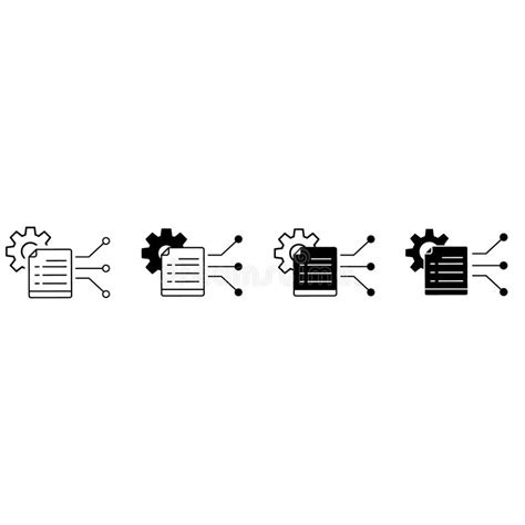 Data Analysis Vector Icons Set Contains Such Icon As Analytic