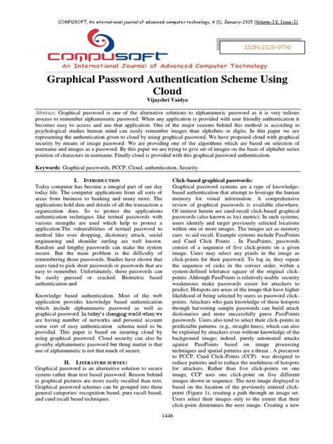 graphical password authentication scheme using cloud pdf password cloud computing