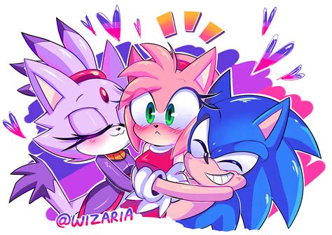 Amy Rose Deserves All The Love In The World Art By Wizaria Rblazethecat
