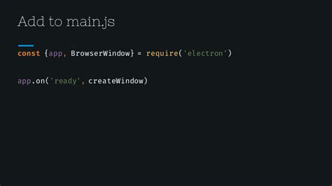 Electron Desktop GUI With Node Js Speaker Deck