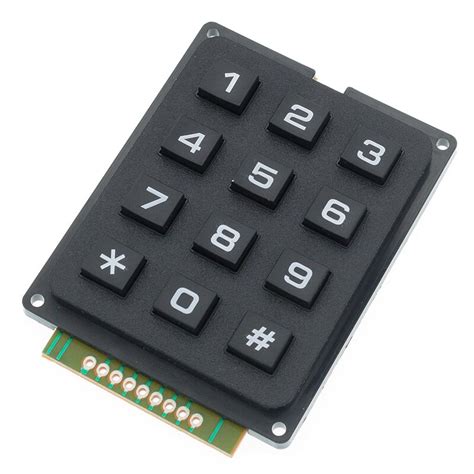 12 Key Membrane Switch Keypad 4 X 3 Matrix Array Matrix Keyboard