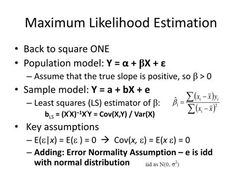 ppt applied econometrics maximum likelihood estimation and discrete choice modelling