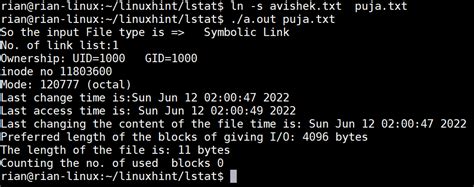 Lstat Function In C Linux Consultant
