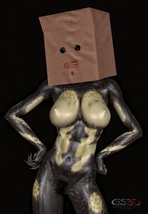 Rule 34 3d 5 Fingers Alien Bag Bag Over Head Big Breasts Black Skin Breasts Female Female