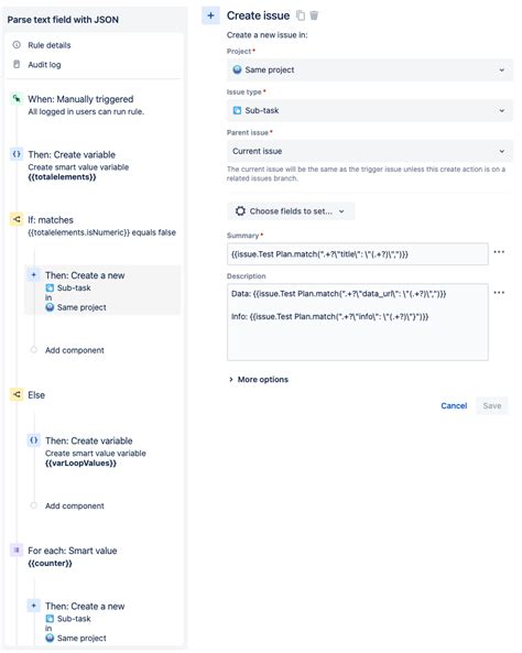 solved parsing a text field with a json object