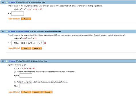 solved find all zeros of the polynomial enter your answers