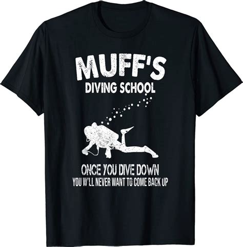 Muff Diver T Shirt Vintage Muffs Diving School Sold By Nyn Hero Sku 345430 35 Off Printerval