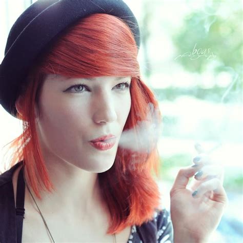 Girl Smoking Women Smoking Cigarettes Smoke Pictures Cigar Girl Beautiful Red Hair Hottest