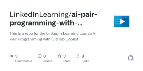 ai pair programming with github copilot 3082234 main yml at main · linkedinlearning ai pair