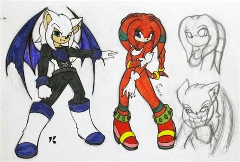 Knuxouge Genderbent By Kuyangkuyang Sonic Fan Characters Knuckles And Rouge Sonic Art