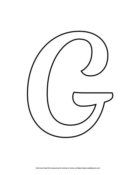 Bubble Letter G Free Printable Styles