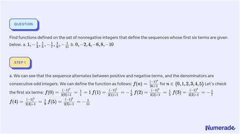 ⏩solved find functions defined on the set of nonnegative integers… numerade