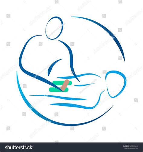 Massage Therapy Physiotherapy Icon Royalty Free Stock Vector 1279536640