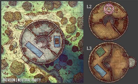 Oc Art Mages Lair Battlemap Rdnd