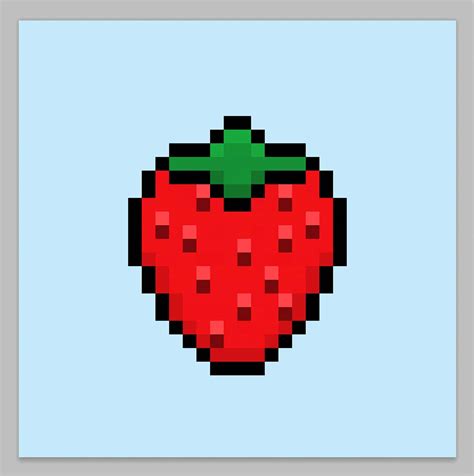 How To Make A Pixel Art Strawberry Mega Voxels
