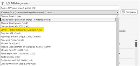 Comment Convertir Ma Saisie Excel Au Format CSV UTF 8 Vizcab