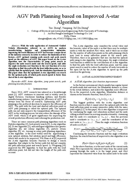 agv path planning based on improved a star algorithm download free pdf applied mathematics