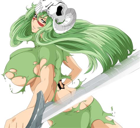 Rule 34 Bleach Breasts Dat Ass Green Hair Huge Breasts Looking At Viewer Nelliel Tu