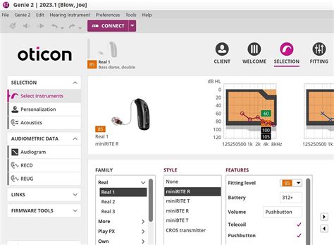 Oticon Genie 2023 1 Four New Real Models Hearing Aid Self Fitting