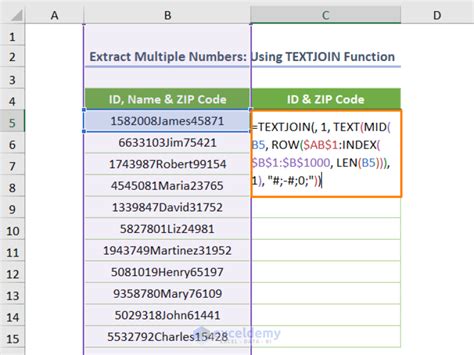 how to extract multiple numbers from string in excel 6 methods