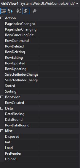Asp Net Visual Stdio C Gridview CellClick Action Missing Stack
