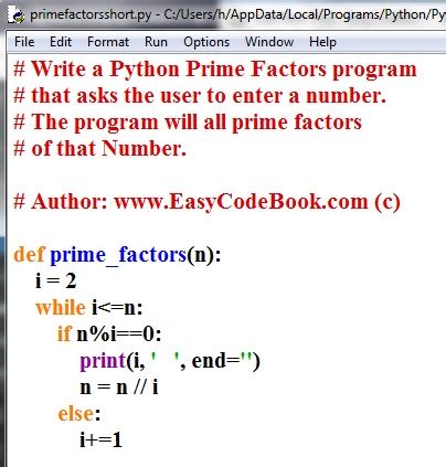 Prime Number Algorithm Python