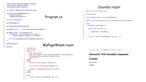how to render interactive razor components via minimal api r blazor